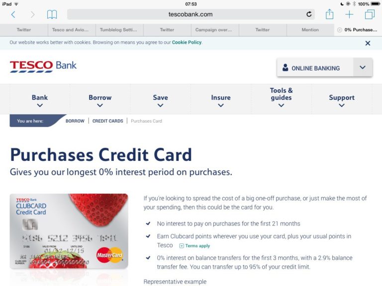 Tesco Bank Clubcard Credit Card - From Miles to Smiles